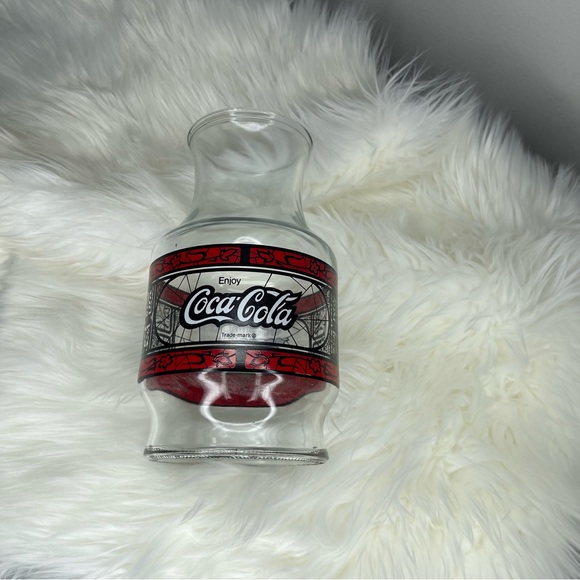 Vintage | Dining | Vintage Godfathers Pizza Coca Cola Clear Glass ...